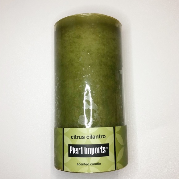 Pier 1 | Accents | Pier Citrus Cilantro Scented Pillar Candle 6x3 ...